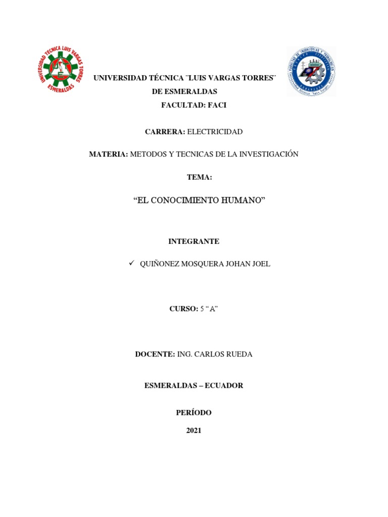 Conocimiento Humano | PDF | Conocimiento | Evidencia