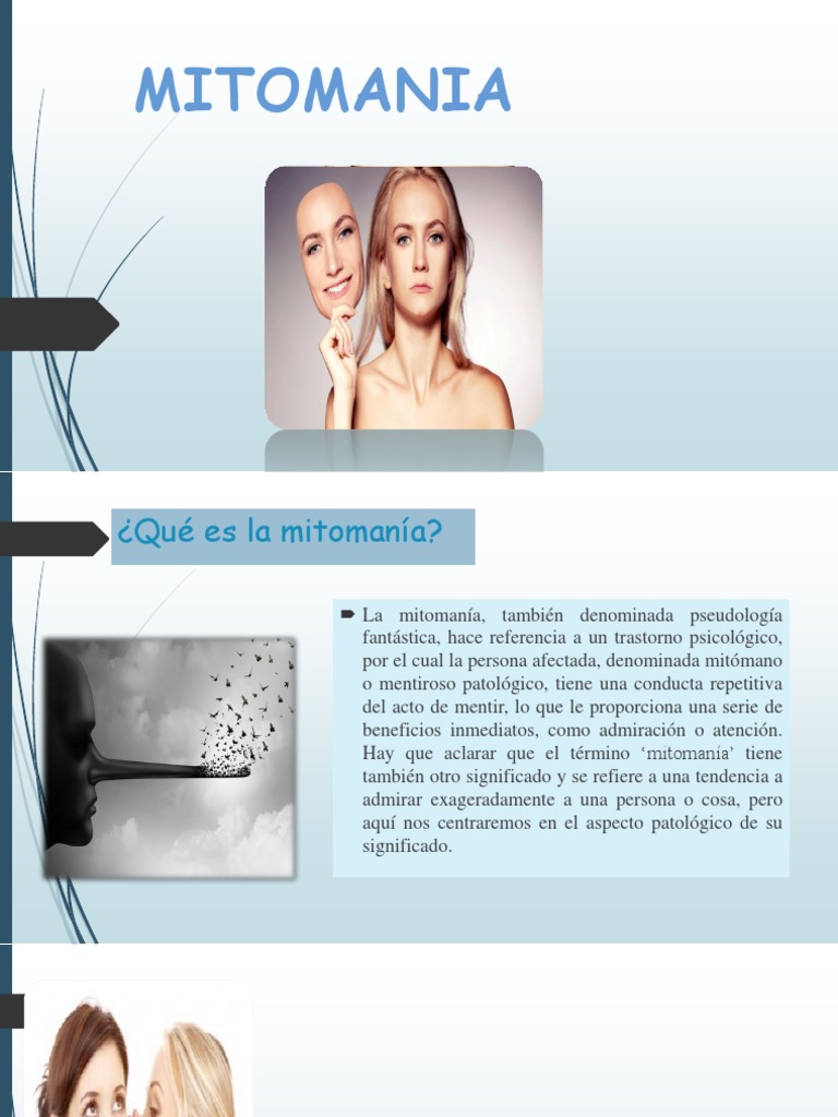 Mitomania | PDF | Trastorno mental | Autoestima