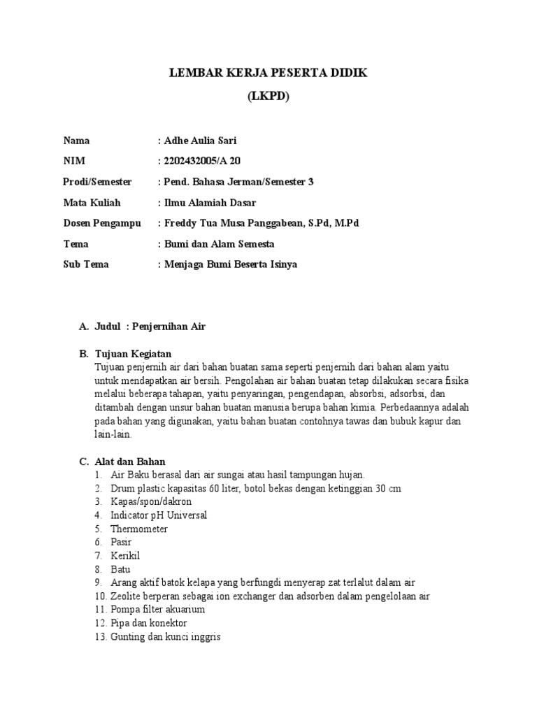 Tugas Project IAD Adhe Aulia | PDF | Griya & Taman | Sains & Matematika