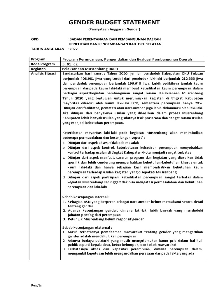 Contoh Form Gbs | PDF