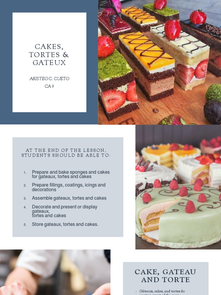 Mastering the Art of Gateaux, Tortes and Cakes: A Comprehensive Guide ...