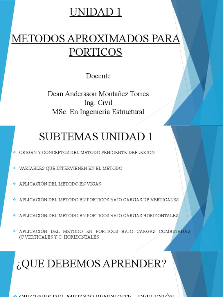 Metodo Pendiente Deflexión | PDF | Ecuaciones | Pendiente