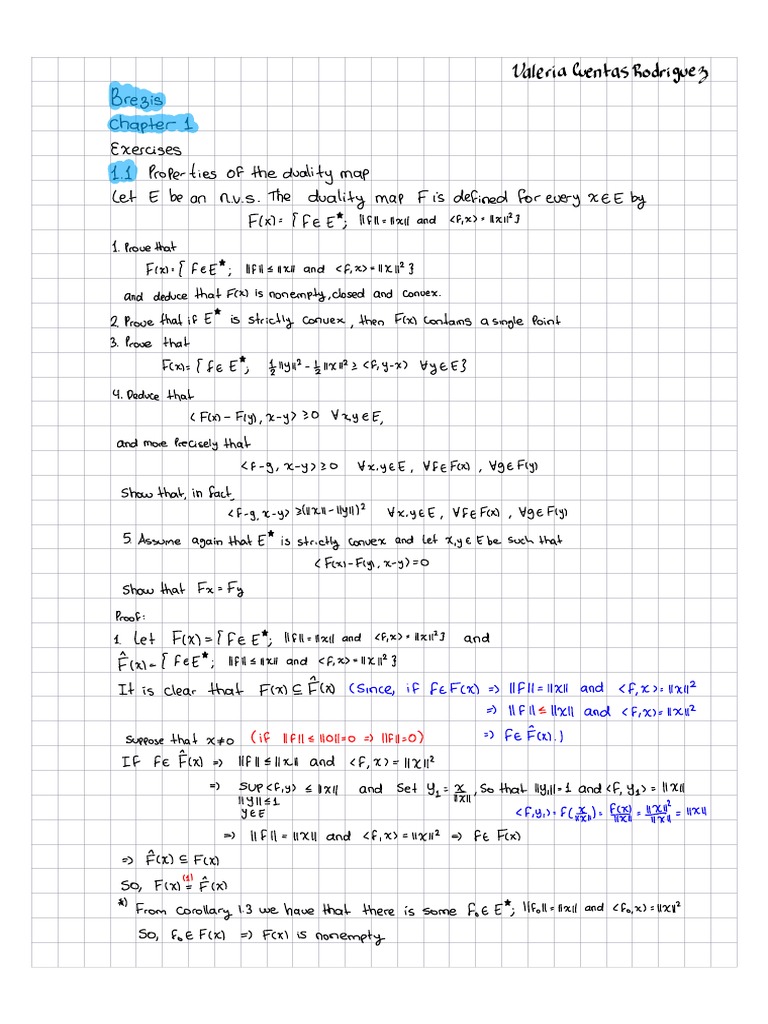 Exercises 1 - Functional Analysis | PDF