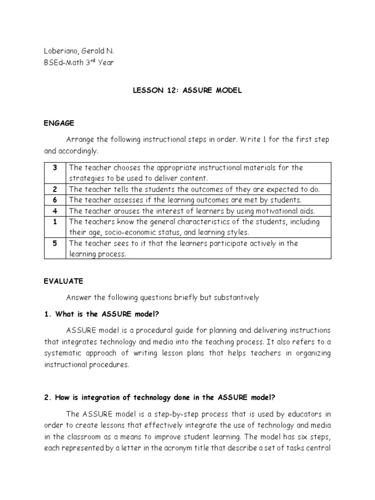 Ttl1 Activity 12 (Loberiano) | PDF | Learning Styles | Teachers