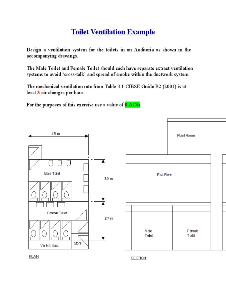 Toilet Ventilation Duct Design Guide | PDF | Duct (Flow) | Ventilation ...