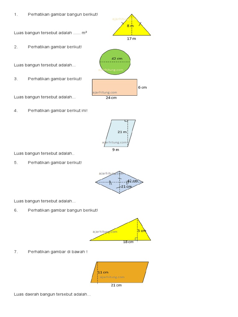 Soal Bangun Datar | PDF
