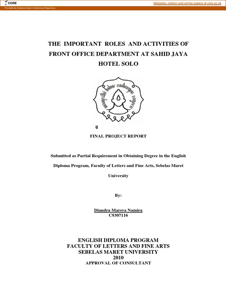 Front Office Chart | PDF | Payments | Hotel