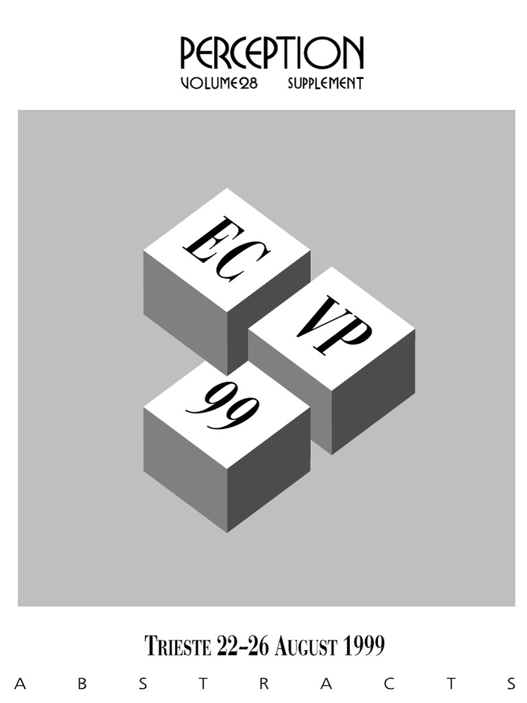 Ecvp 99 | PDF | Perception | Functional Magnetic Resonance Imaging
