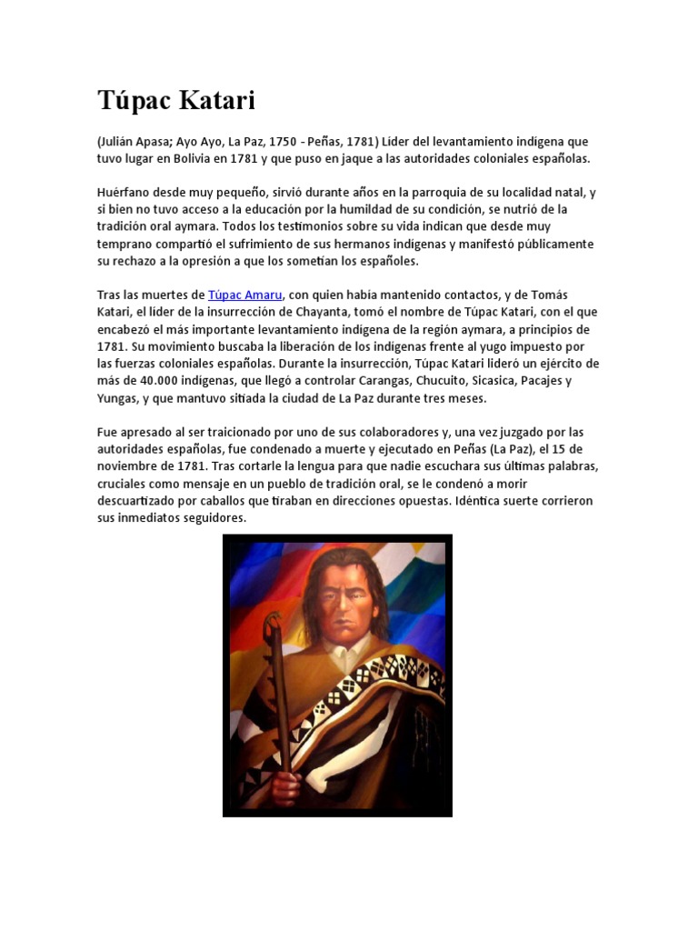 Túpac Katari | PDF