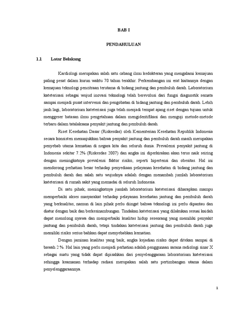 Pedoman Pelayanan Cath Lab | PDF