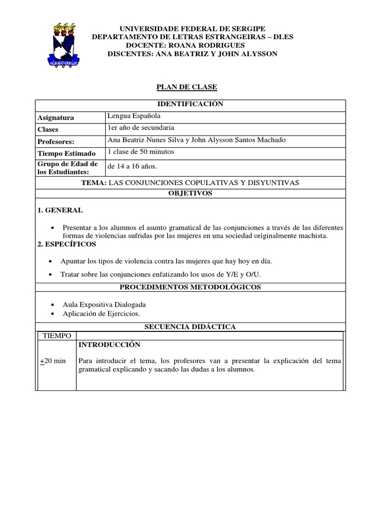 Plan de Clase Ana y John | PDF | Machismo | La violencia contra las mujeres