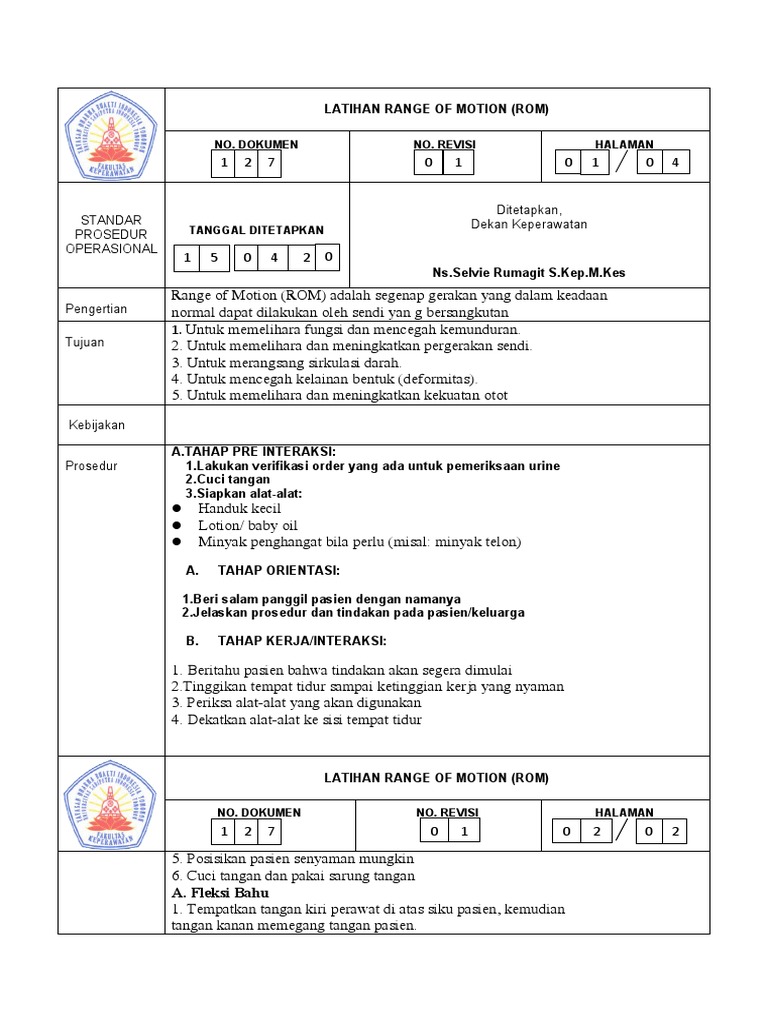 KUMPULAN SOP KDM UTK PANUM MHS Ners | PDF