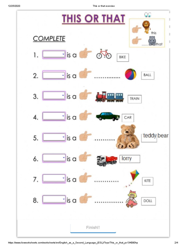 This or That Exercise | PDF