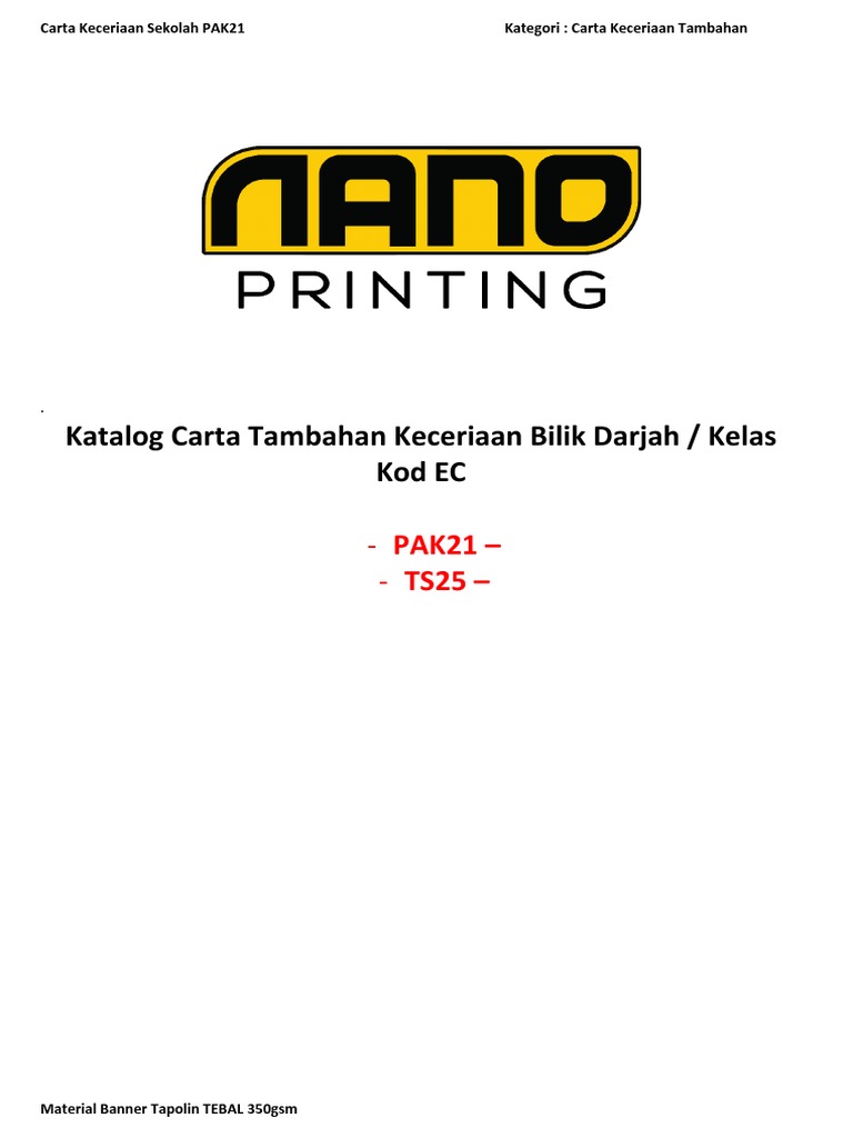 Katalog (EC) - PAK21, TS25 v2021 | PDF