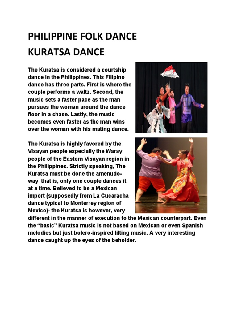 Philippine Folk Dance Kuratsa Dance | PDF