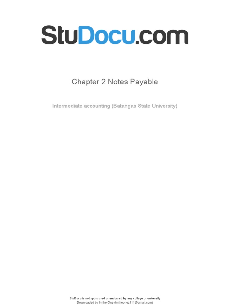 Chapter 2 Notes Payable Pdf Present Value Financial Services