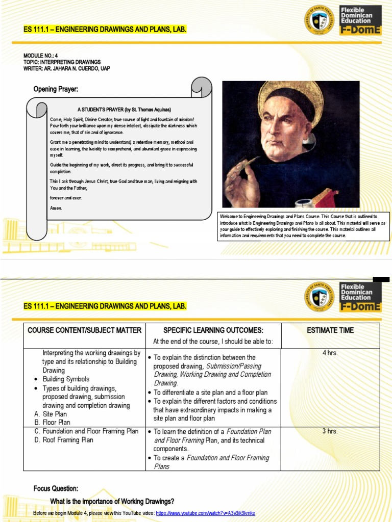Module 4 - Engineering Drawings and Plans, Lab. Midterm | PDF | Framing ...