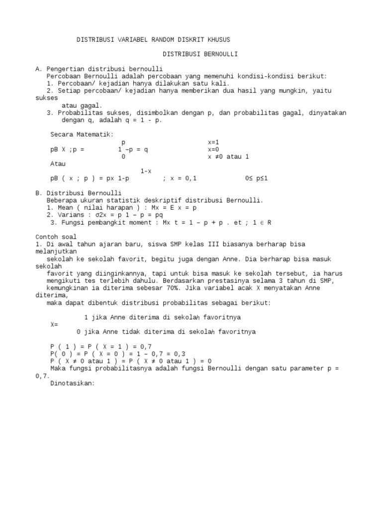 Statistika Matematika 1 PDF | PDF