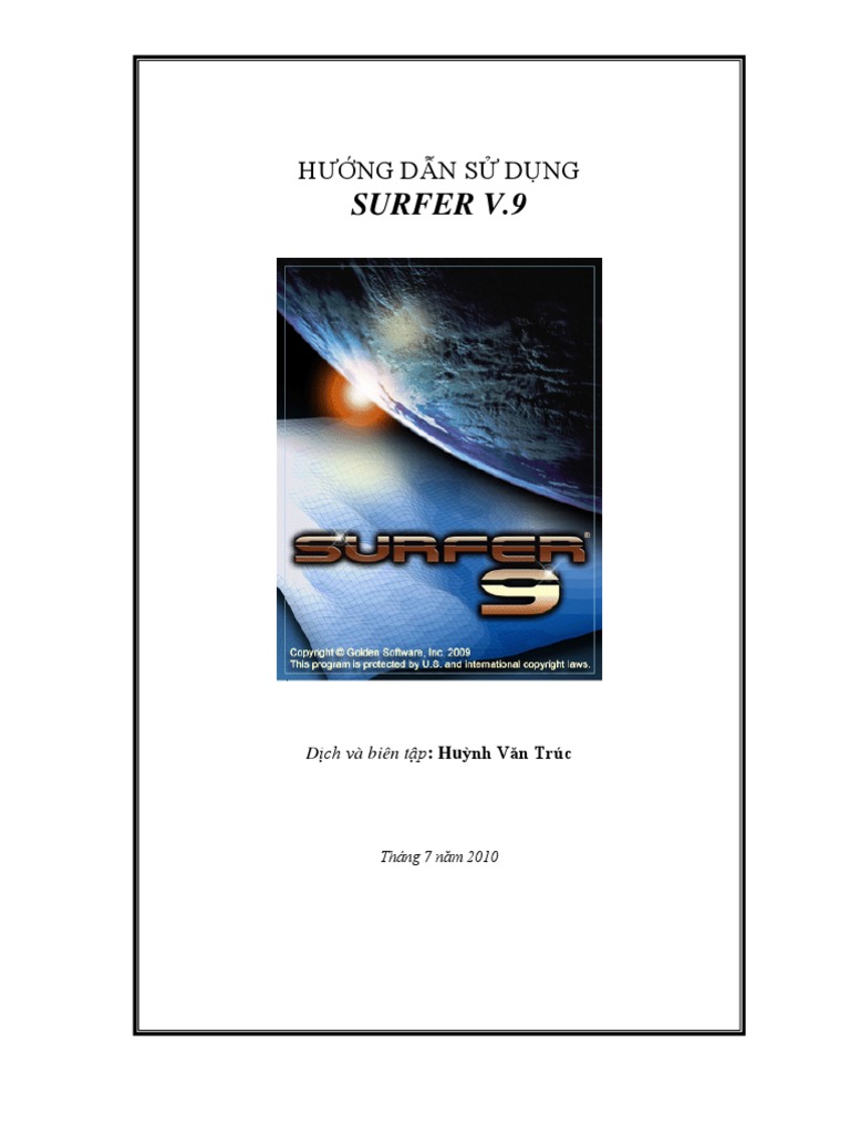 Surfer V9 Pdf