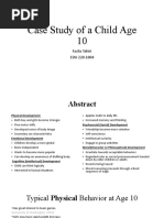 Child Case Study Report | PDF | Language Development | Child Development