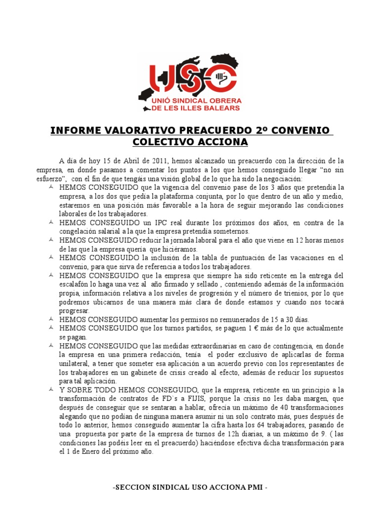 INFORME VALORATIVO | Tiempo de trabajo | Política