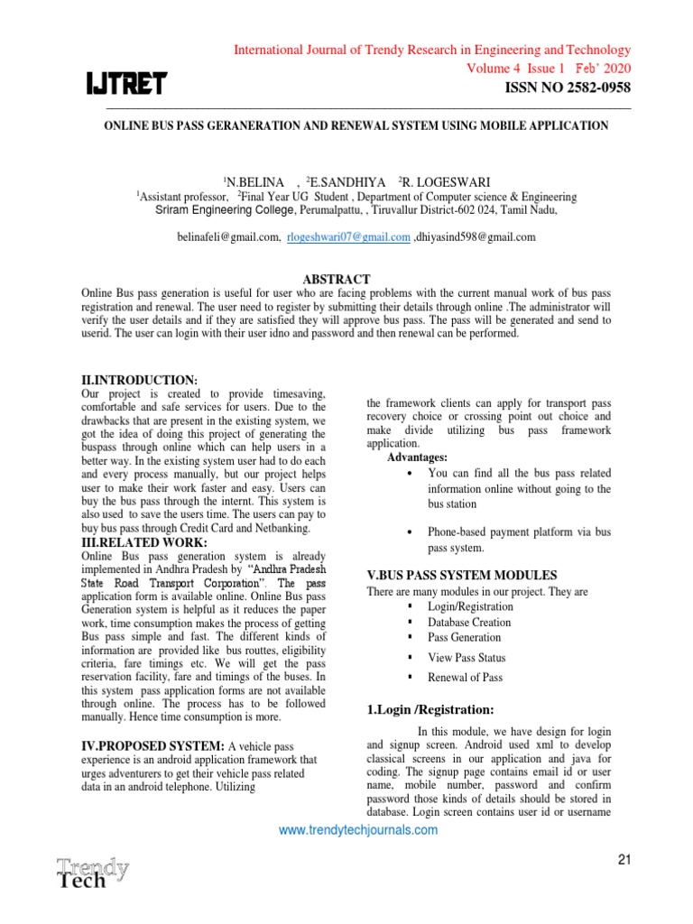 Online Bus Pass Renewal System | PDF | Databases | User (Computing)