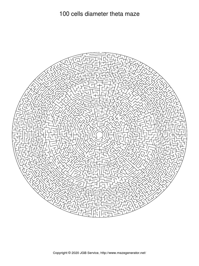 100 Cells Diameter Theta Maze | PDF