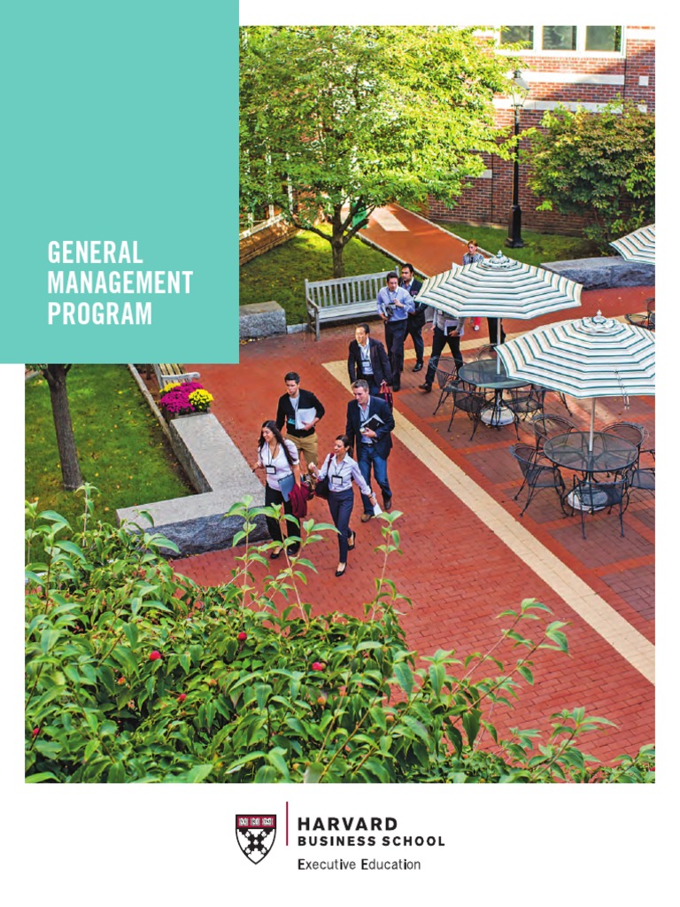 General Management Program Brochure | PDF | Leadership | Harvard ...