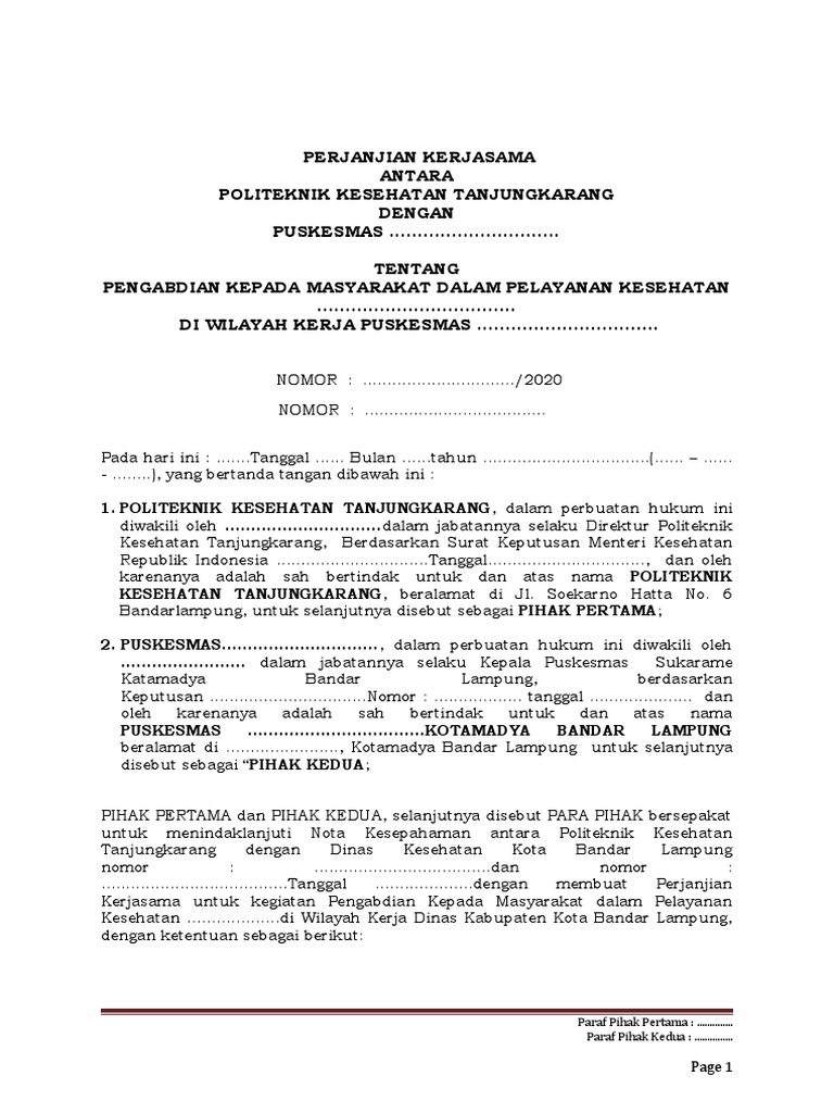 Contoh Draft Moa Pengabmas | PDF | Komputer