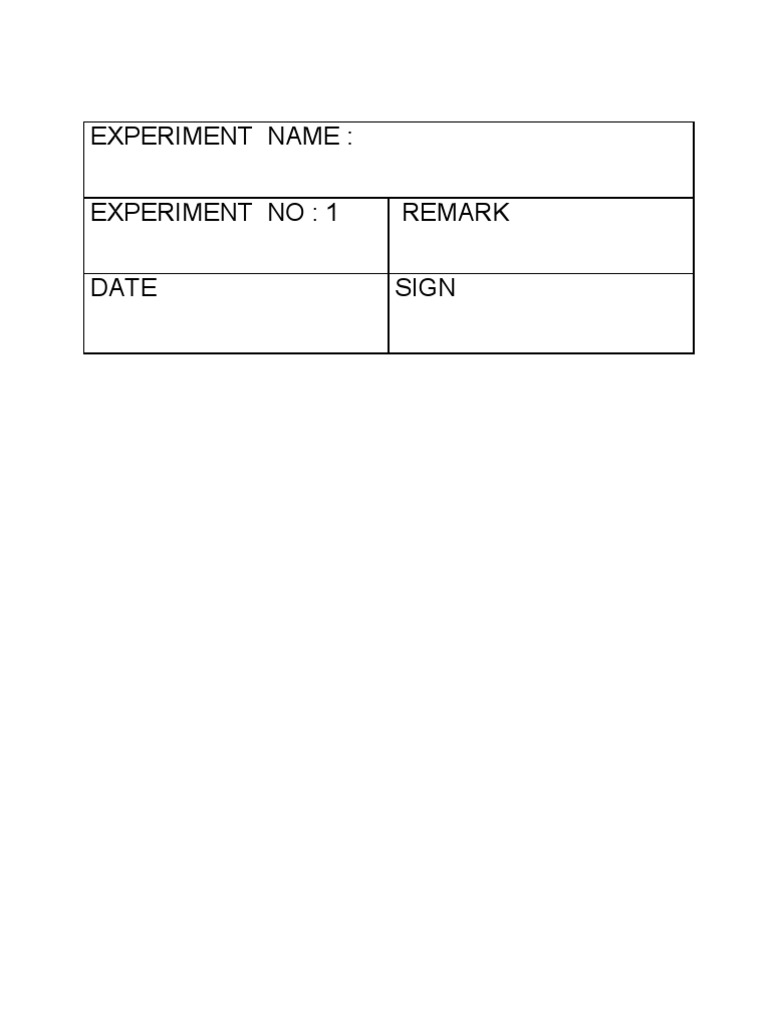 Experiment Name: Experiment No: 1 Remark Date Sign | PDF | Oracle Database | Databases