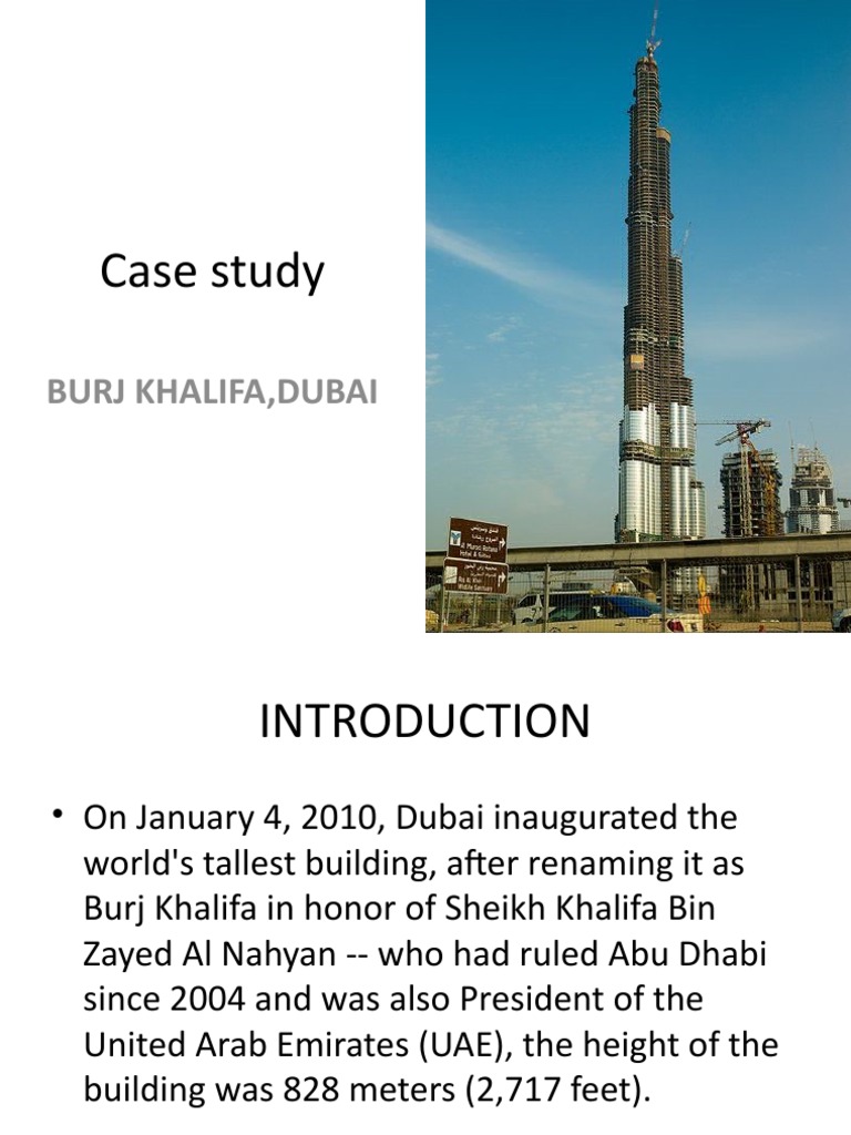 Case Study of BURJ KHALIFA, DUBAI | PDF