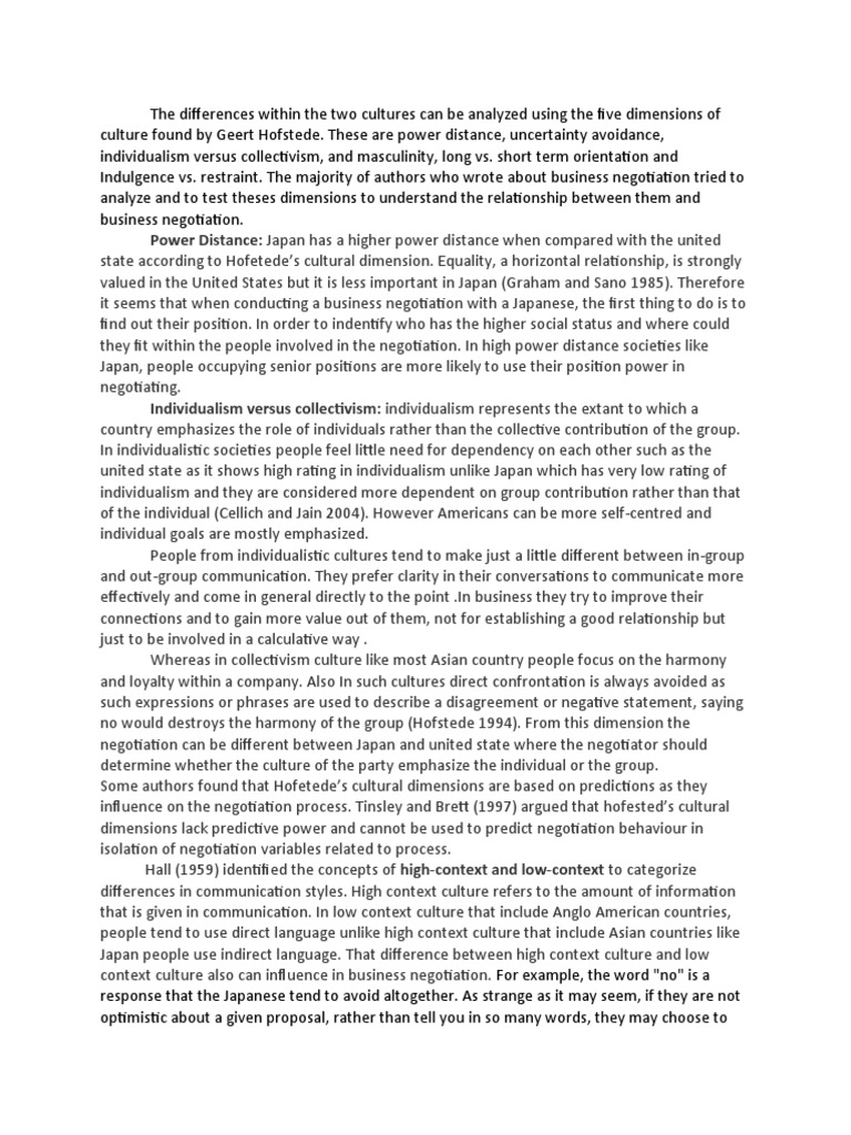 Power Distance: Japan Has A Higher Power Distance When Compared With ...