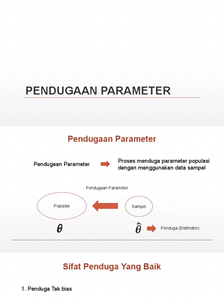 Bahan Kuliah - Pendugaan Parameter | PDF