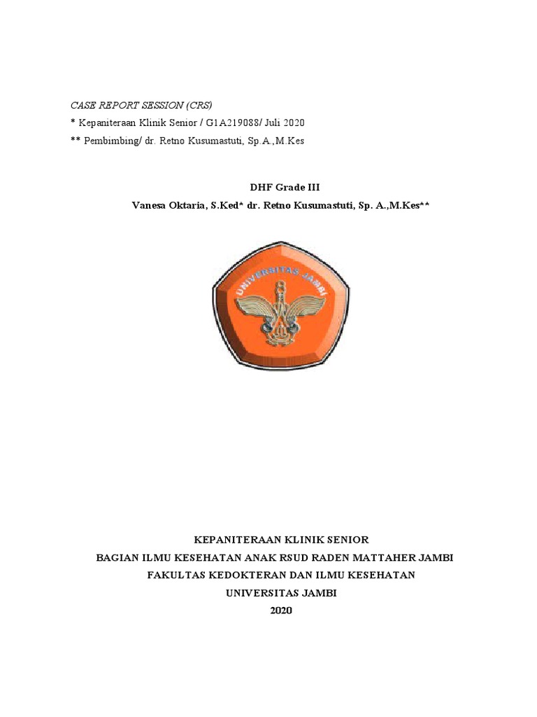 Case Report Session (CRS) | PDF
