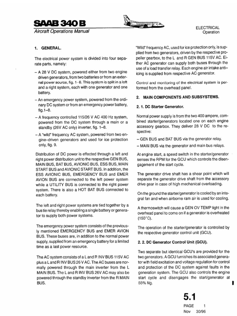 Saab 340B Electrical | PDF