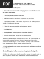 Procedure Checklist Chapter 26: Administering Feedings Through Gastric ...