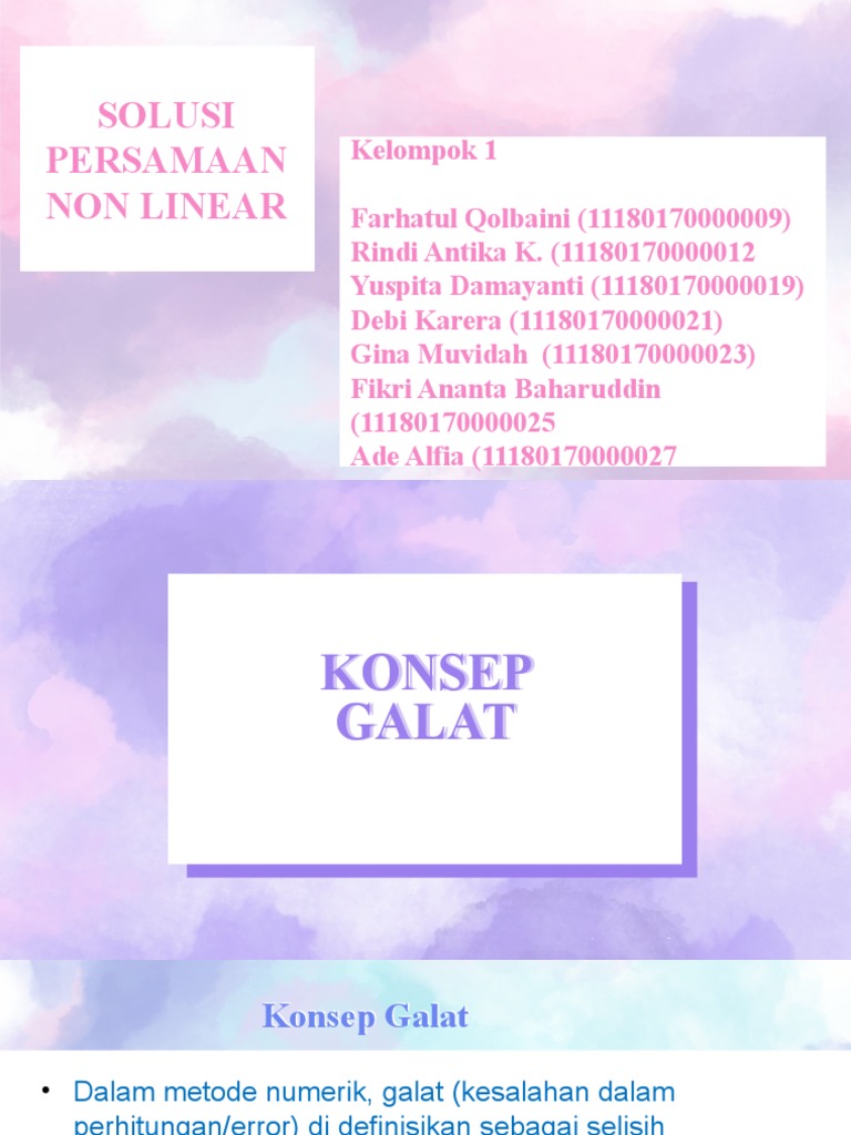 Solusi Persamaan Non Linear | PDF