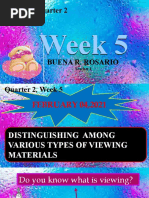 Grade 5 - Viewing Materials | PDF