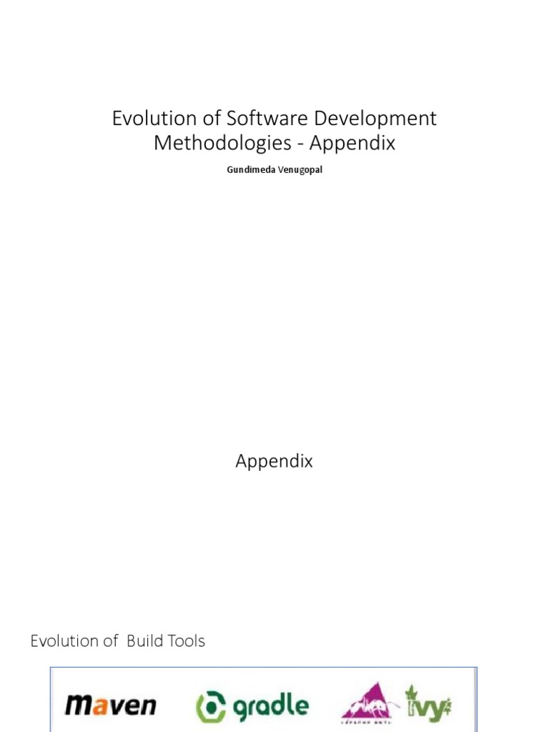9.2-Evolution of Software Development Methodologies - Appendix | PDF ...