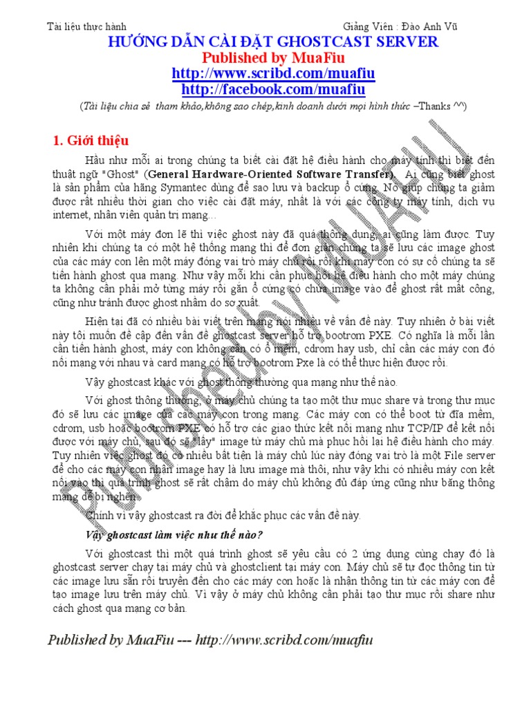 Xây D NG Ghostcast Server | PDF