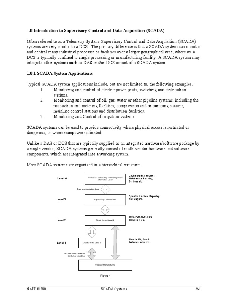 1.0 Introduction To Supervisory Control and Data Acquisition (SCADA) | PDF | Programmable Logic ...