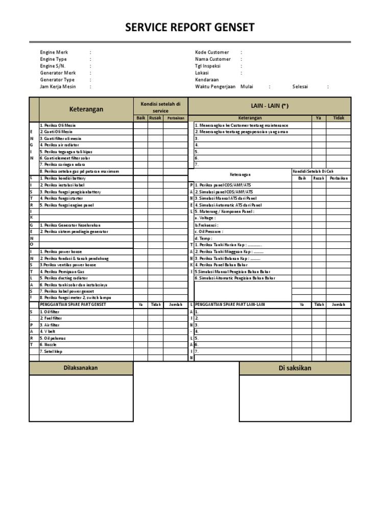 Form Service Report | PDF