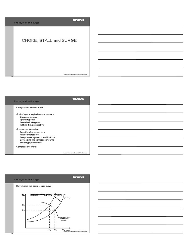 Compressor Choke and Surge Dynamics | PDF | Classical Mechanics ...