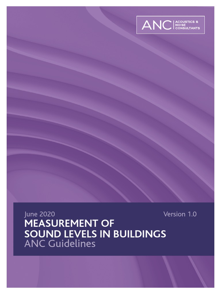 Measurement of Sound Levels in Buildings: ANC Guidelines | PDF | Sound ...