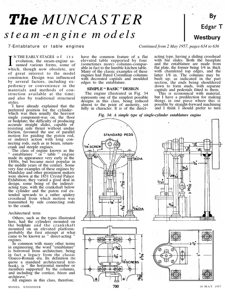 Steam Engine Muncaster-07 | PDF | Piston | Vehicle Parts