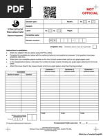 IB Answer Booklet 1 - 4 Pages - NEW | PDF