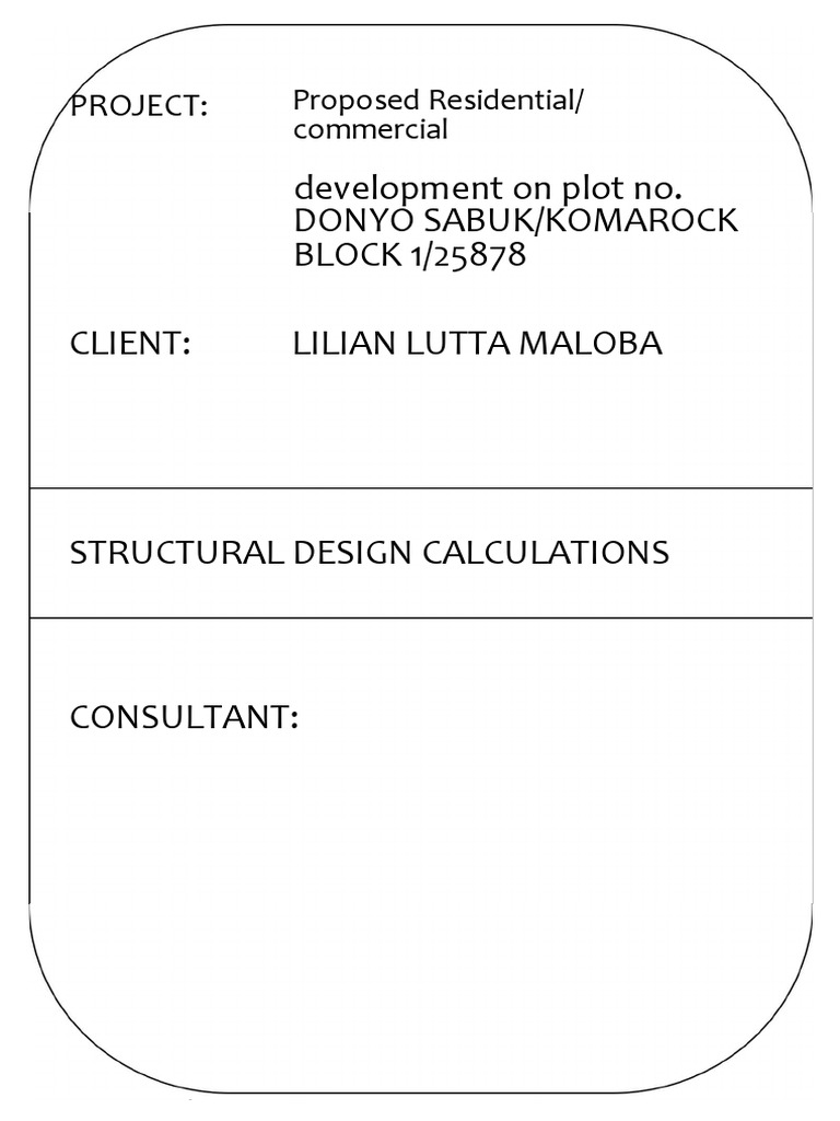 Structural Calculations | PDF | Building Technology | Materials