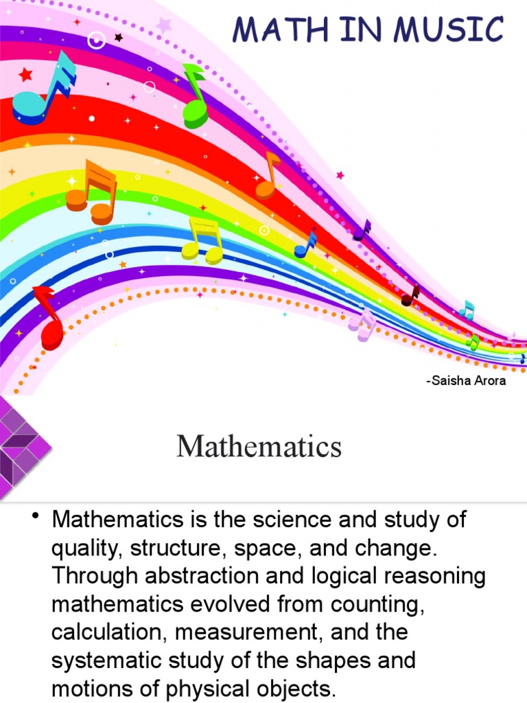 Math in Music | PDF | Pitch (Music) | Mathematics