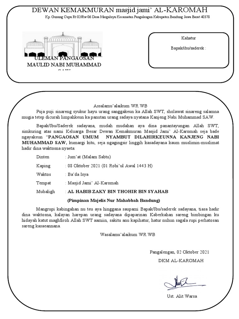 Uleman Pangaosan Maulid Nabi | PDF