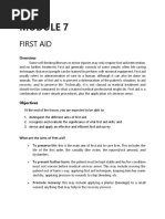 Principles of First Aid | PDF | First Aid | Emergency